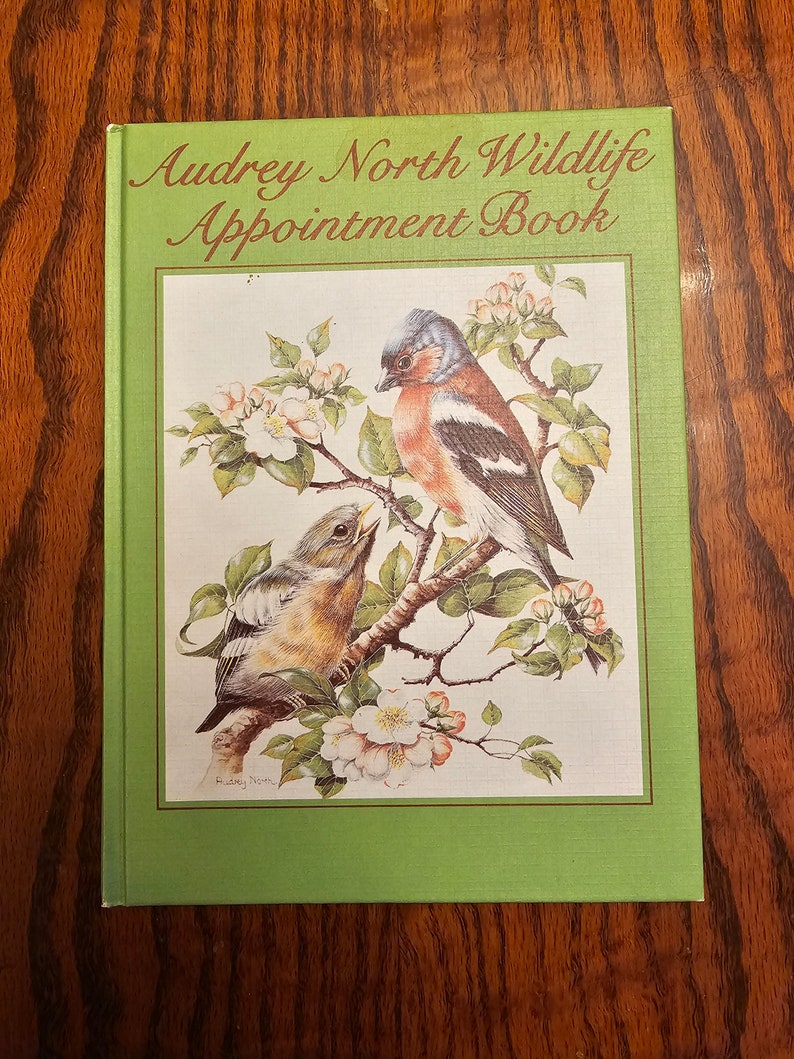 Vintage Audrey North Wildlife Appointment Book Undated Years Vintage ...