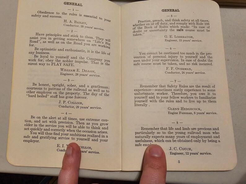 Union Pacific 1940s Employee Handbooks LOT of 4 Senority Roster Advice ...