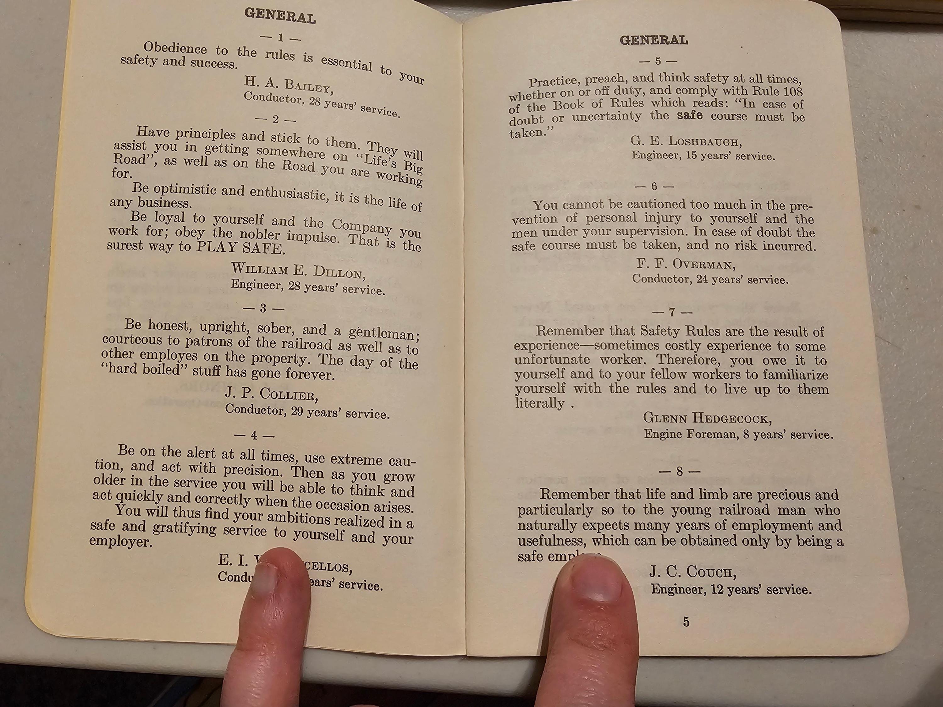 Union Pacific 1940s Employee Handbooks LOT of 4 Senority Roster Advice ...