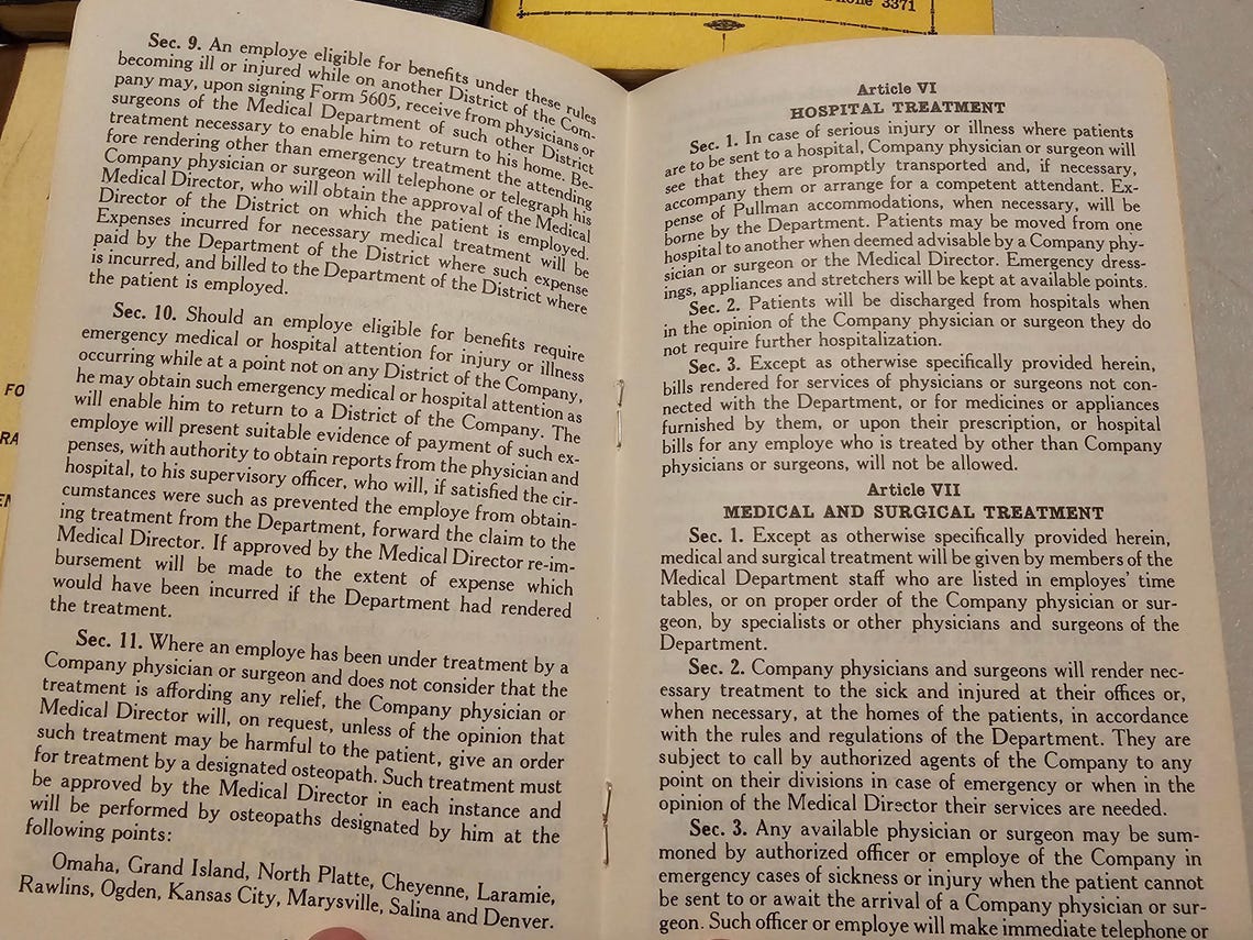 Union Pacific 1940s Employee Handbooks LOT of 4 Senority Roster Advice ...