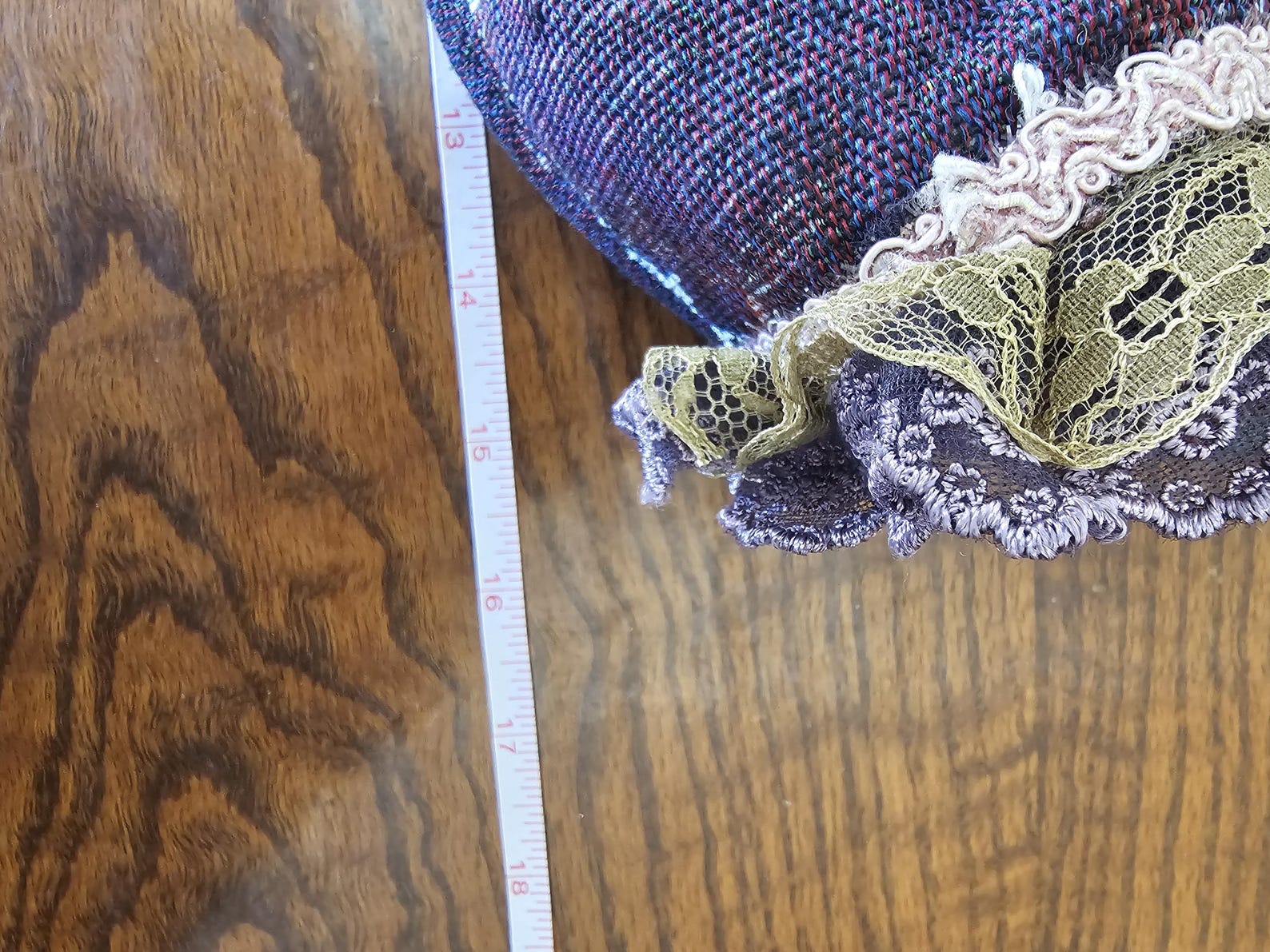 Maximalist Carpet Purse Hobo Style Lace Flower Purple Handle Bag ...