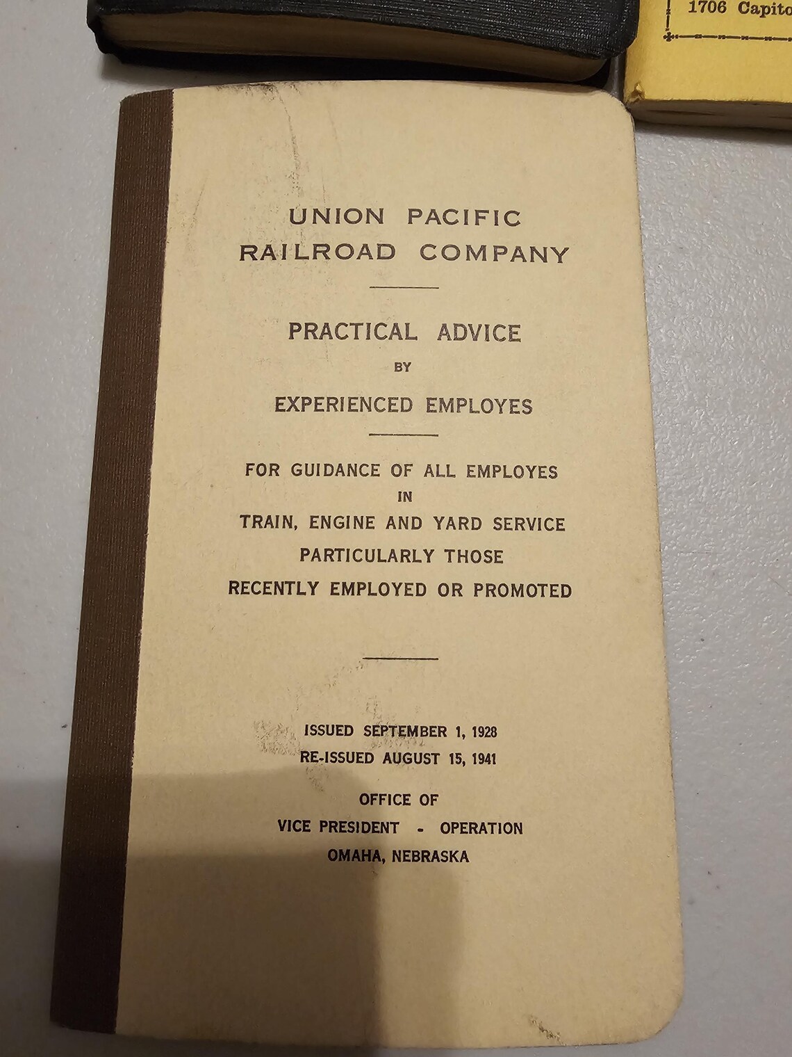 Union Pacific 1940s Employee Handbooks LOT of 4 Senority Roster Advice ...