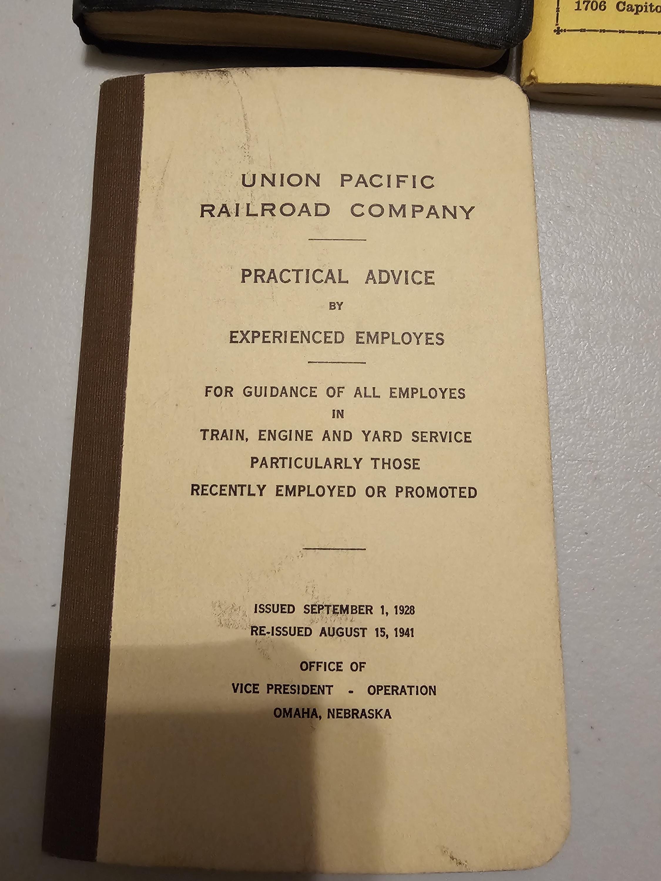 Union Pacific 1940s Employee Handbooks LOT of 4 Senority Roster Advice ...