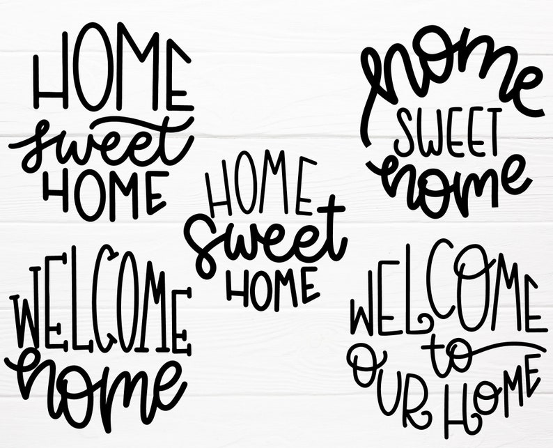 Home Sweet Home Svg Bundle Welcome to Our Homewelcome SVG | Etsy