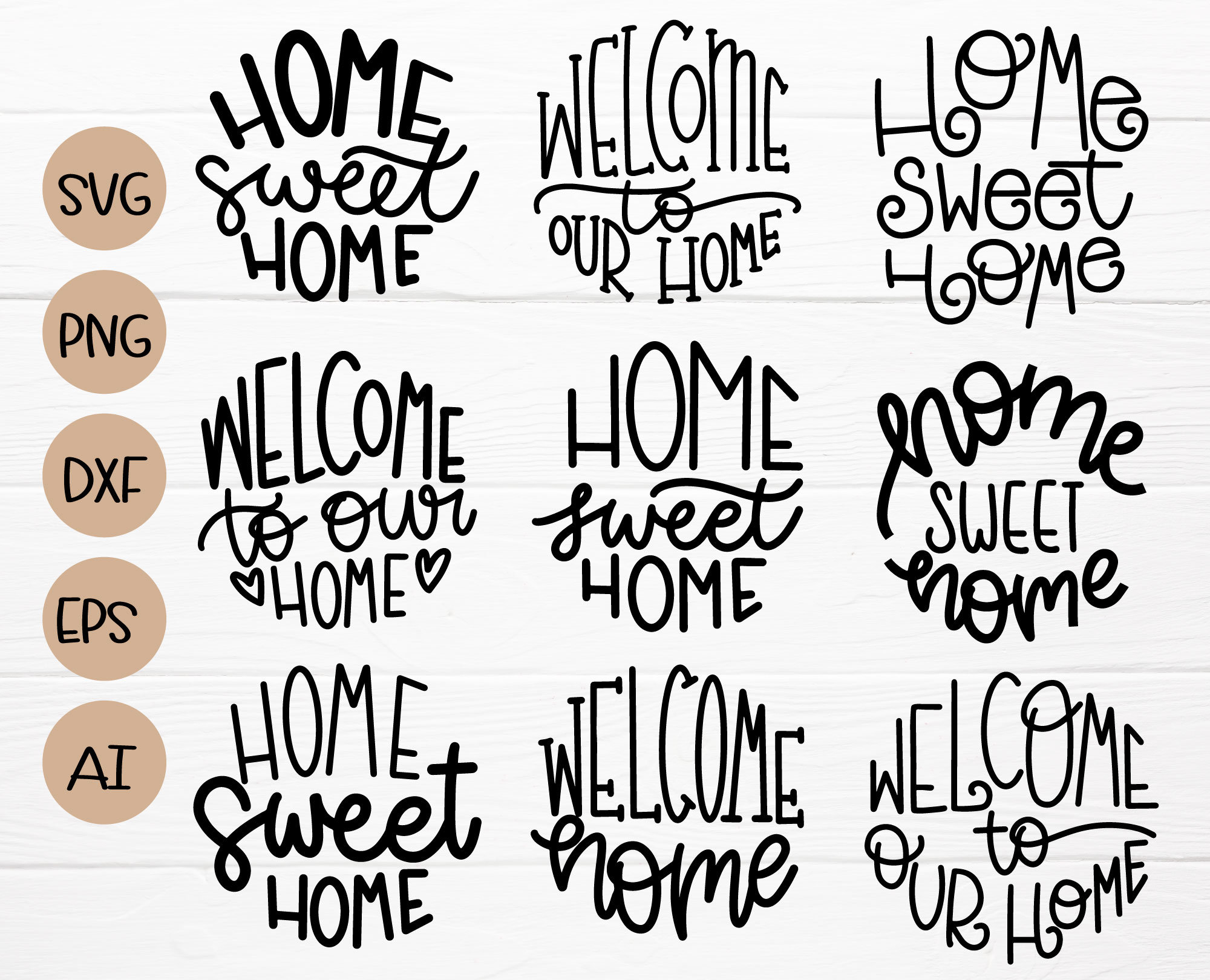 Home Sweet Home Svg Bundle Welcome to Our Homewelcome SVG - Etsy