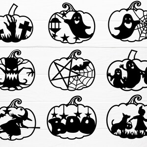 60 Halloween Pumpkin Bundle Svg Cut File Pumpkins Halloween Pumpkin ...