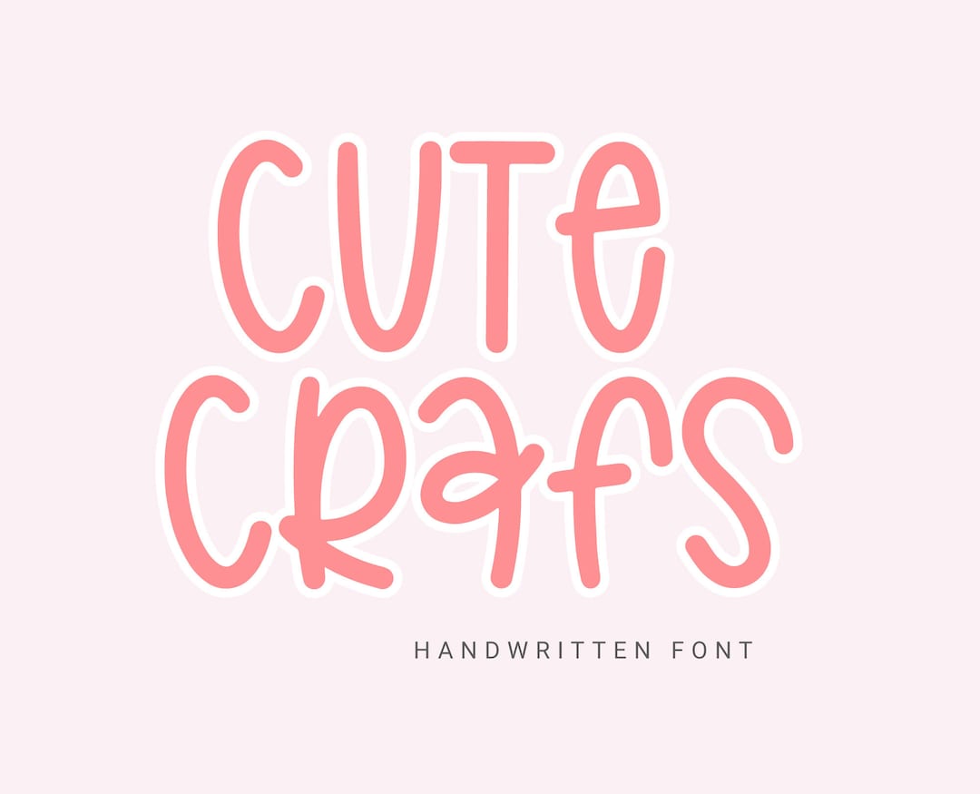 Cute Crafts Font,font Download, Calligraphy Font,fonts for Cricut ...