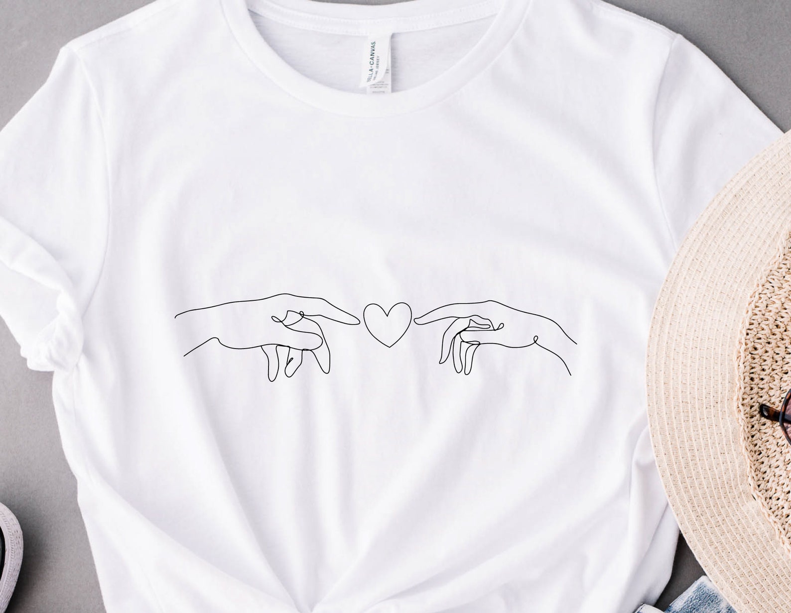 Hand One Line With Heart SVG for Cut File , for Valentine’s,love ...