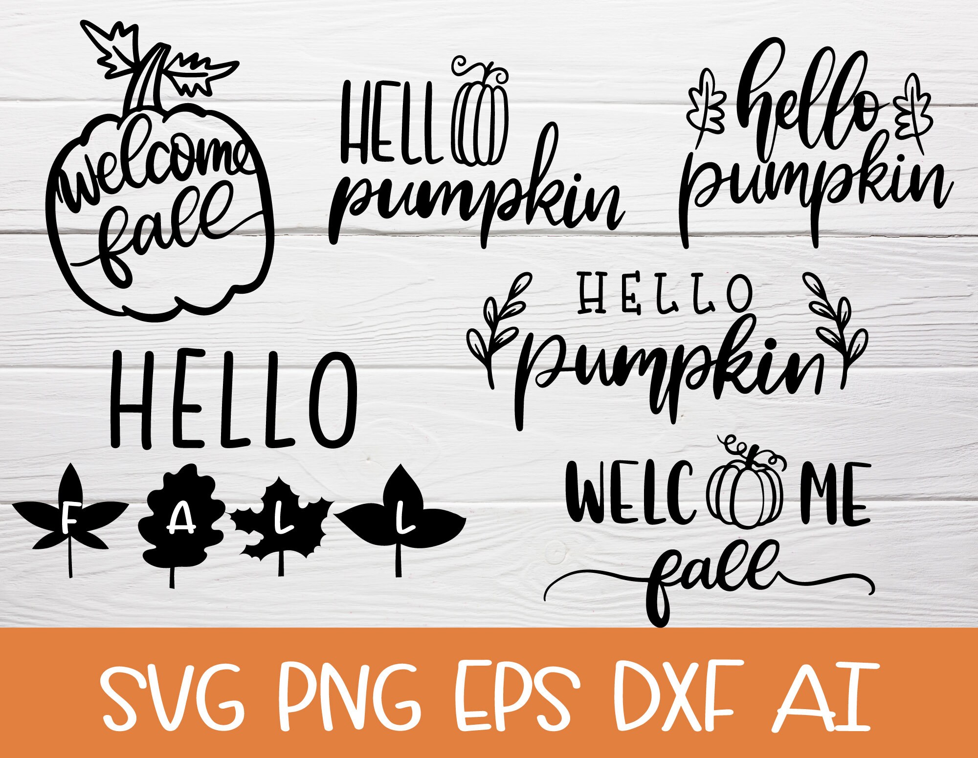 20 SVGPNGDXF Fall Bundle For Cricut or Silhouette hand | Etsy