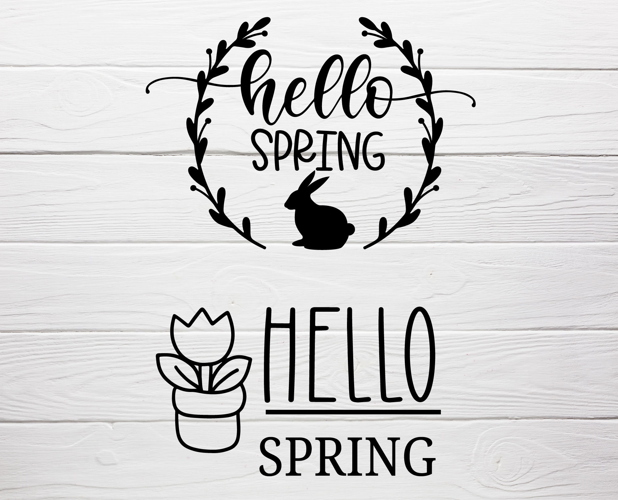 Hello Spring Bundle Svg Cut Filewelcome Spring Svg Dxf | Etsy