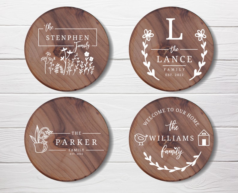Family Last Name Svg for Cut File,farmhouse Wreath Svg,dxf,png,eps,ai ...