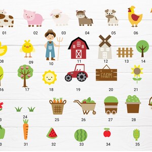 Farm Animals Bundle SVG for Cut File,farm Animal Coloring ,clipart ...