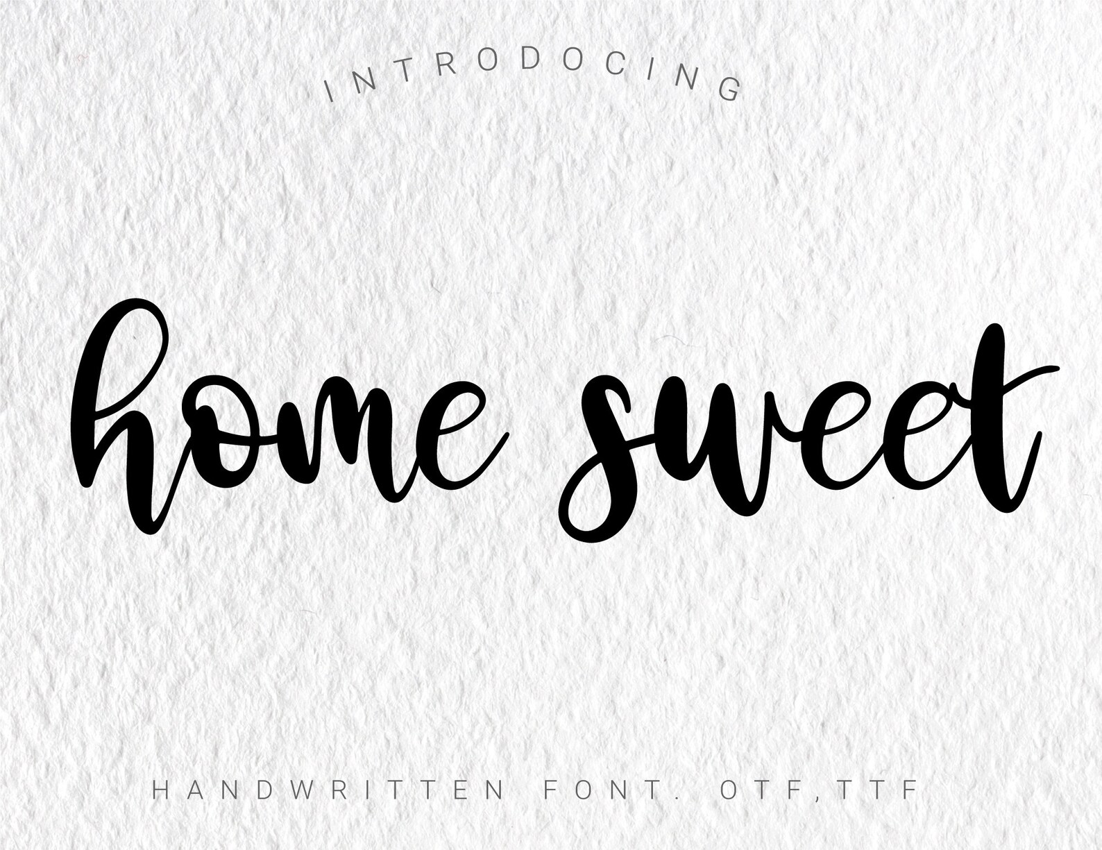 Home Sweet Handwritten Font,font Download,chic Font, Cute Font ...