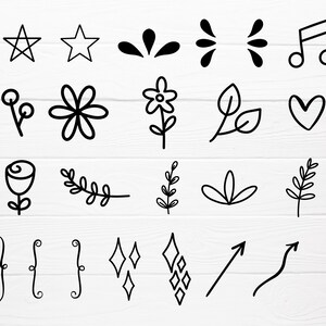 100 Elements Bundle Svg for Cut File, Swir Svg,line Art Svg,border Svg ...