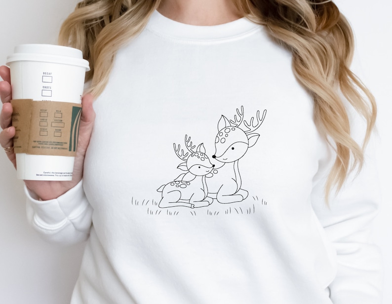 Hirsch Cartoon Bundle svg für Plotterdatei Weihnachtstiere - Etsy.de