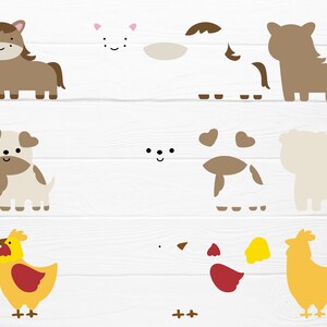 Farm Animals Bundle SVG for Cut File,farm Animal Coloring ,clipart ...