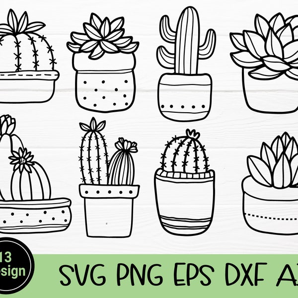 Cactus Pot - Etsy