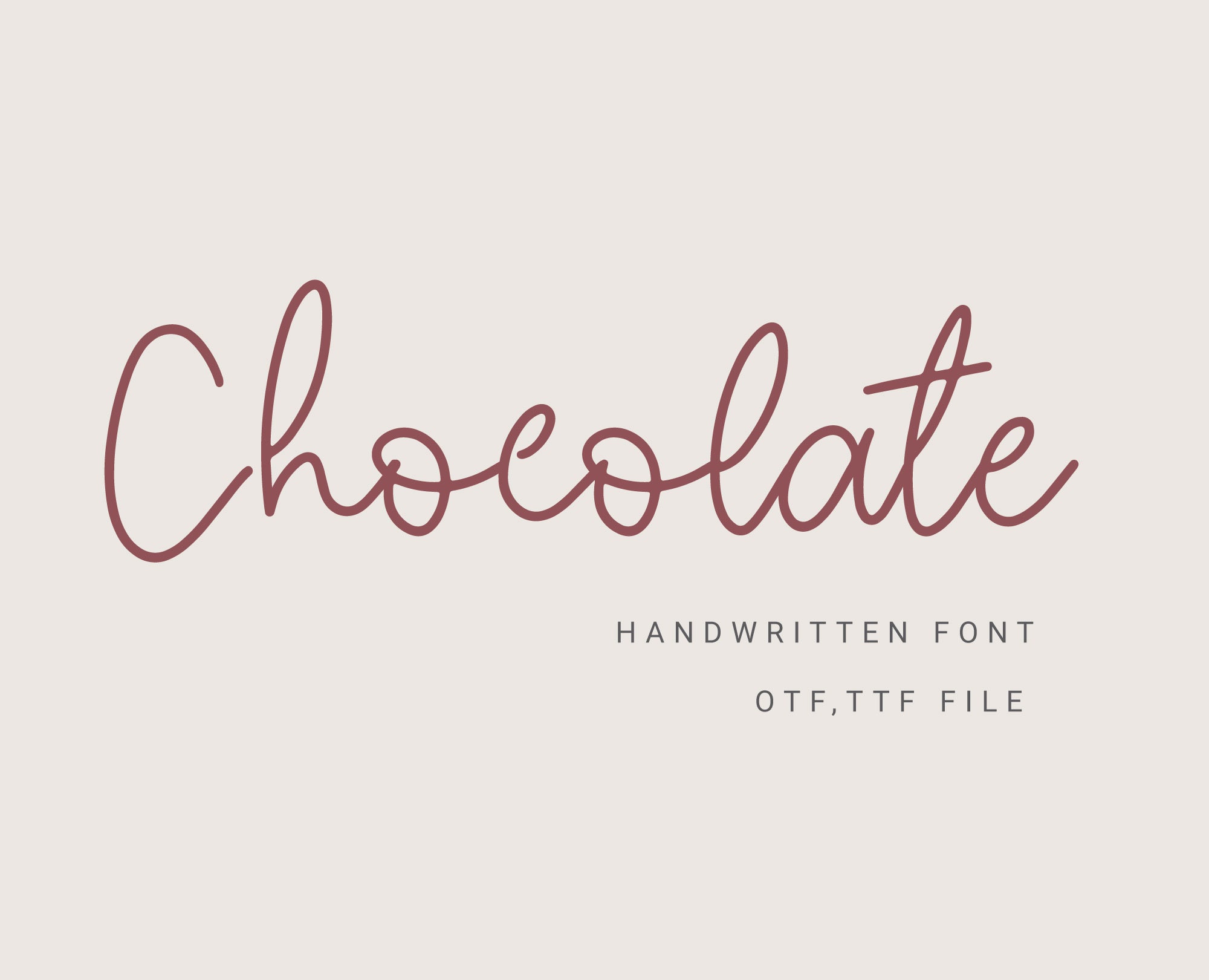 Chocolate Fontfont Download Modern Fontfonts for - Etsy