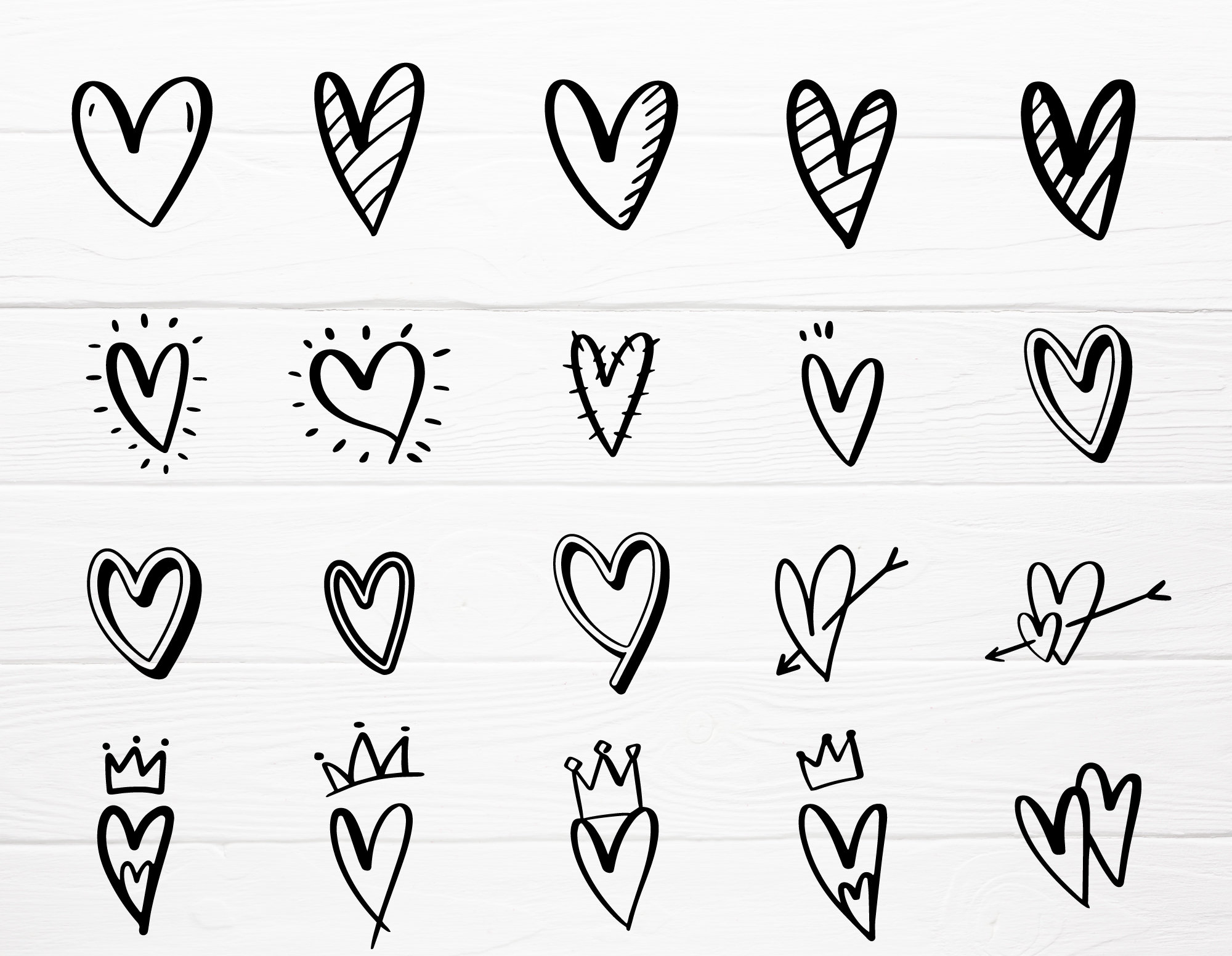 66 Heart Svg Bundle Cut File, Hearts Svg, Valentine Days Svg,heart ...