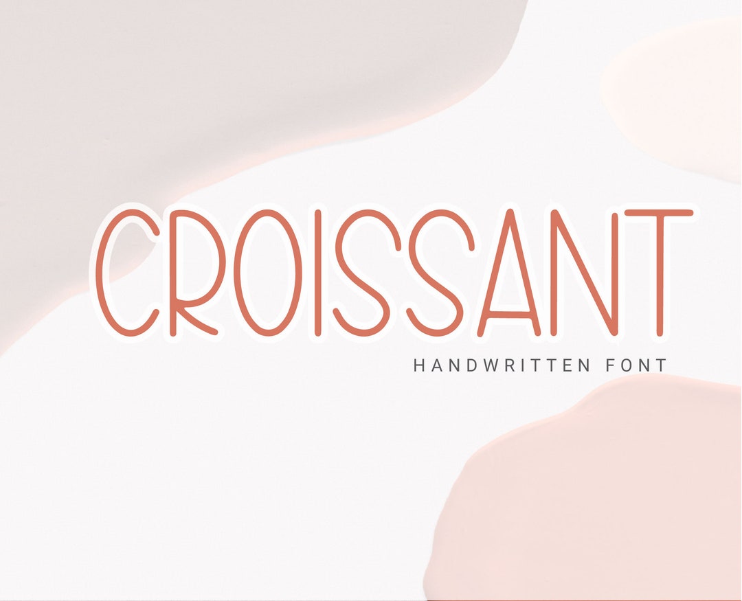 Croissant Fontfont Download Modern Fontfonts for - Etsy