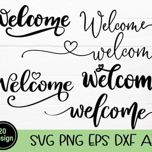 Welcome Svg - Etsy