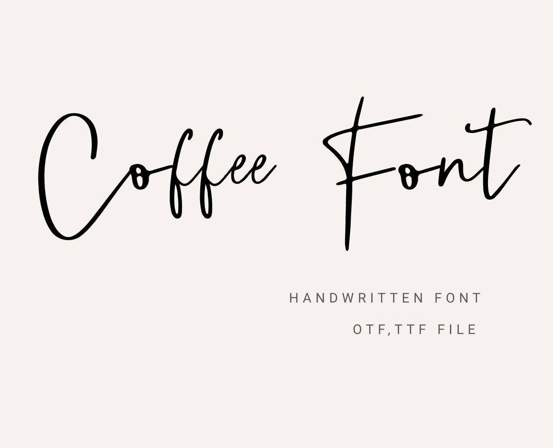 Coffee Font,signature Font Download, Modern Font,fonts for Cricut ...