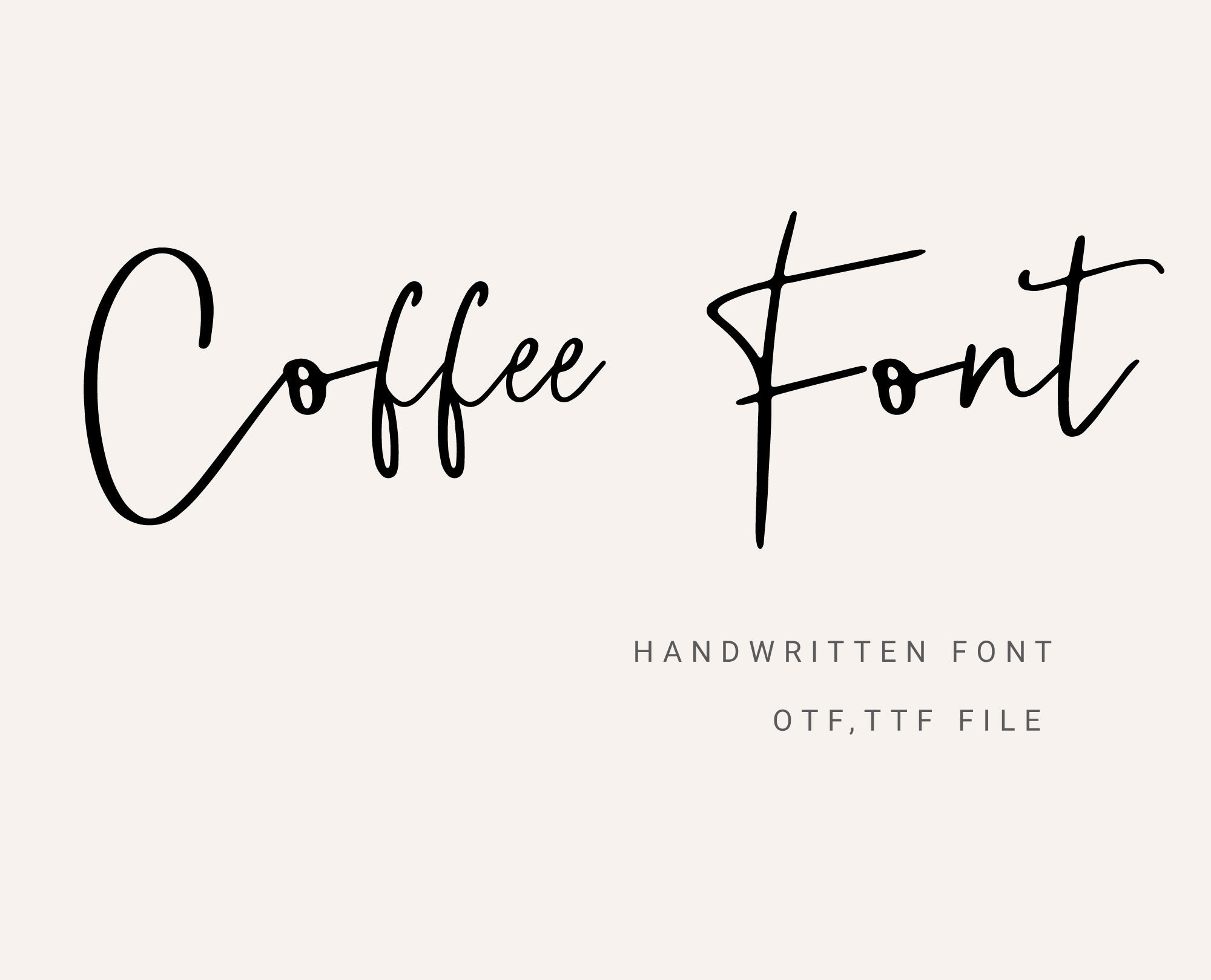 Coffee Fontsignature Font Download Modern Fontfonts for - Etsy
