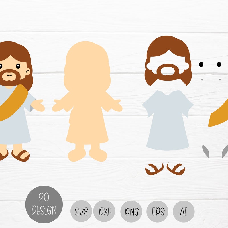 Mini Jesus Svg File - Etsy