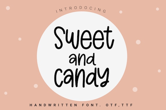 Sweet and Candy Script Fontfont Download Calligraphy | Etsy