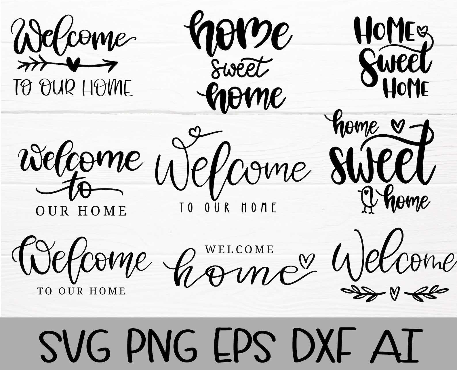Home Sweet Home SVG Bundle, Welcome to Our House Svg,welcome,svg Vector ...