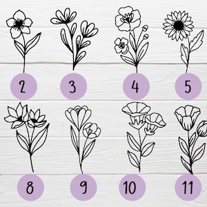 Flower Bundle SVG, Flower Bundle Png, Flower Cut File, Flower Bundle ...