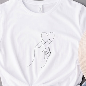 Hand One Line With Heart SVG for Cut File , for Valentine’s,love ...