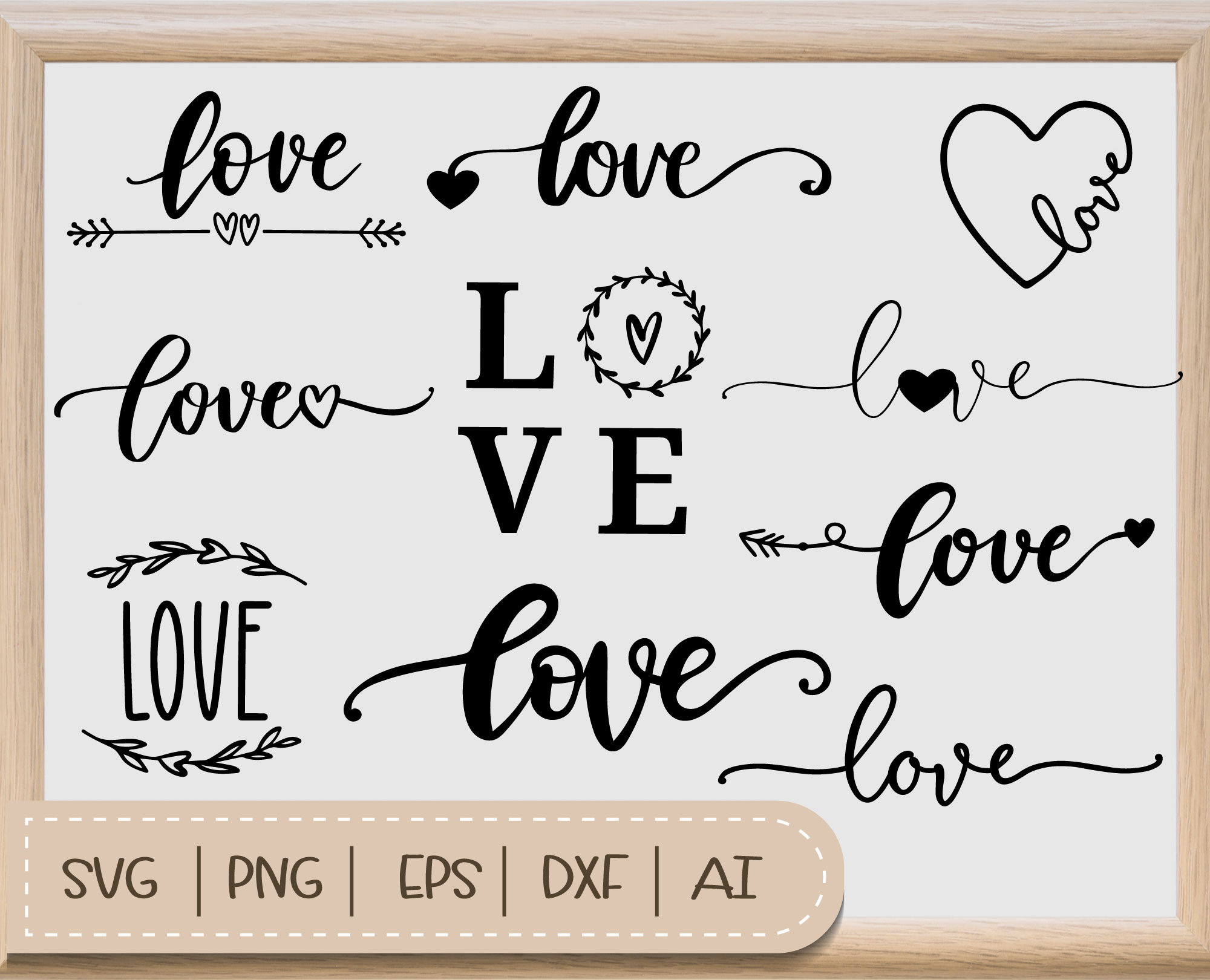 Love SVG Bundle, Valentines SVG , Valentines Day Svg, Love Cut File ...
