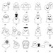 20 Cute Ghost Cute Halloween Procreate Stamp Brushes Doodle - Etsy