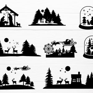 Christmas Svg Bundle Cut File Christmas Tree, Deer,l Christmas Clipart ...