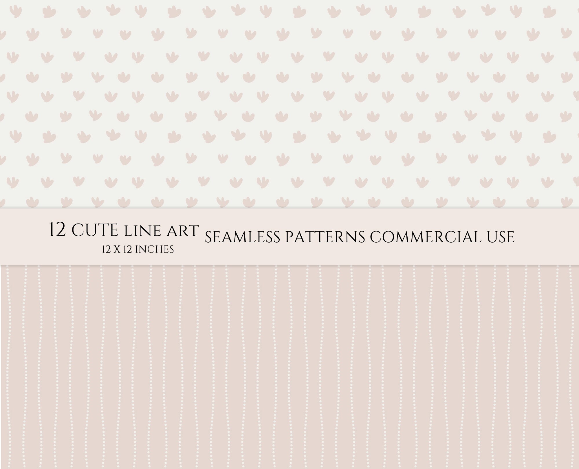 12 Line Art Seamless Patterndigital Papers Scrapbook Paper - Etsy