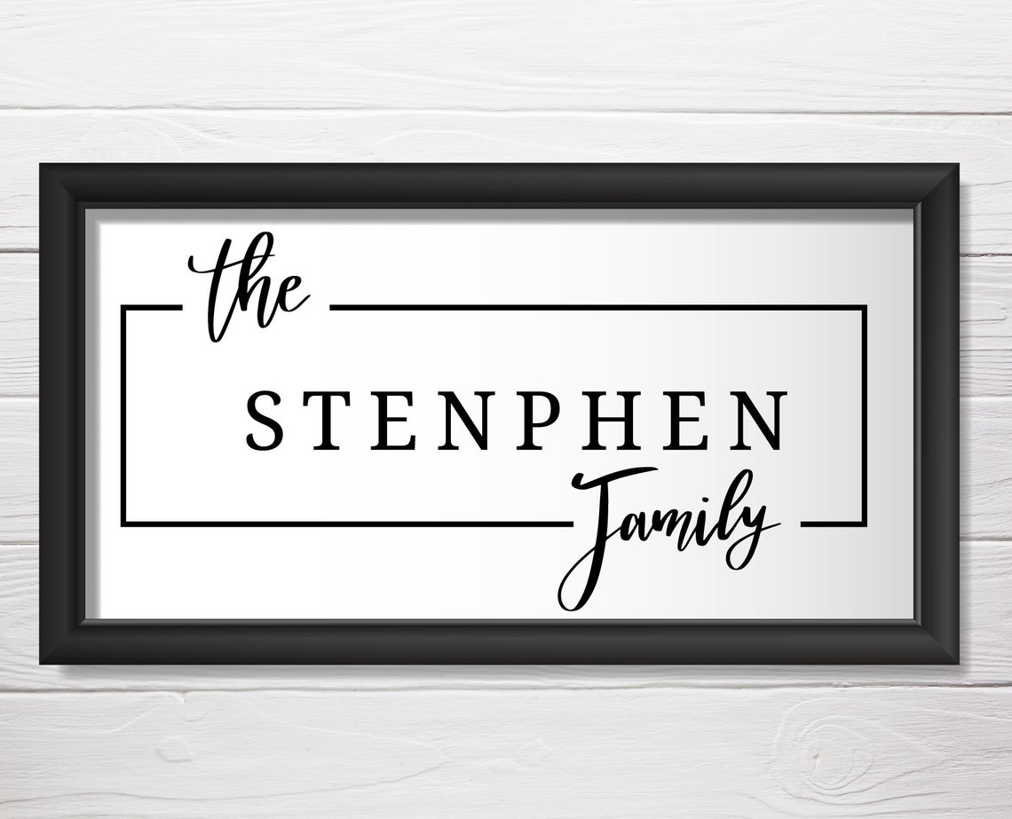 Family Last Name Svg for Cut Filefarmhouse Wreath - Etsy