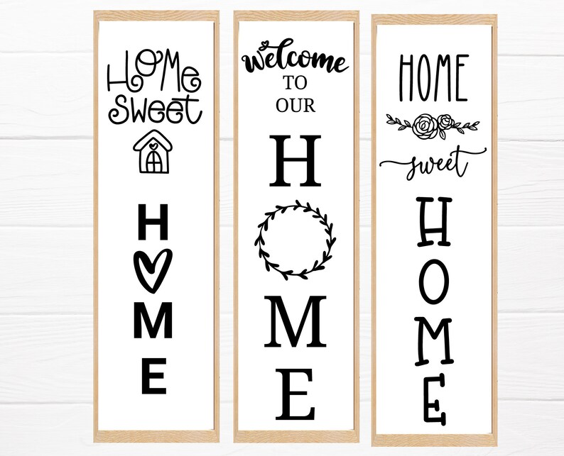 Home Sweet Home Bundle SVG Welcome to Our Home Welcomesvg - Etsy