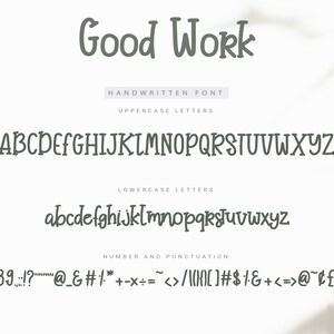 Good Work Script Font,font Download, Calligraphy Font, Script Font ...
