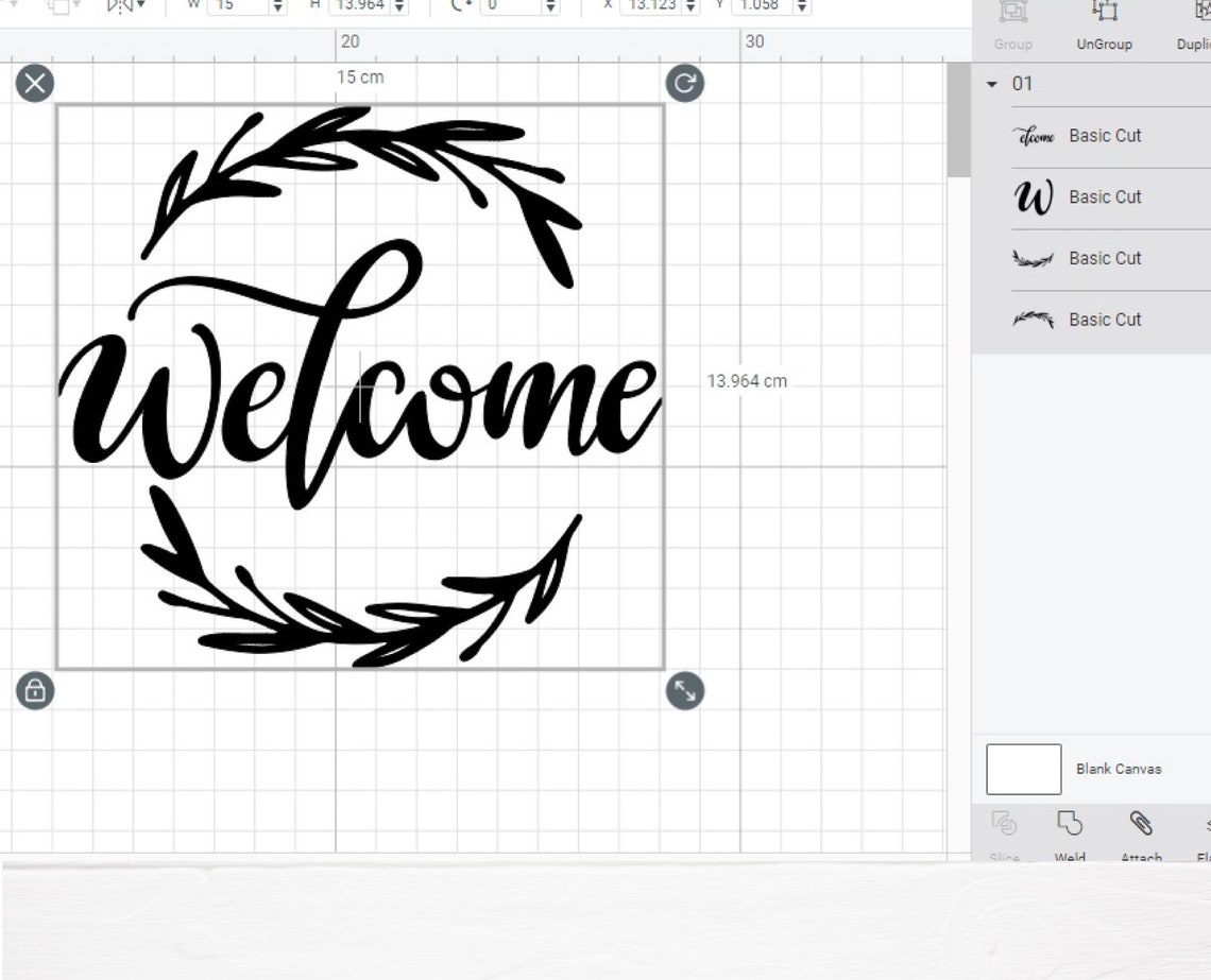 Welcome With Laurel Wreaths Svg for Cut Filedxfpngepsai - Etsy Canada