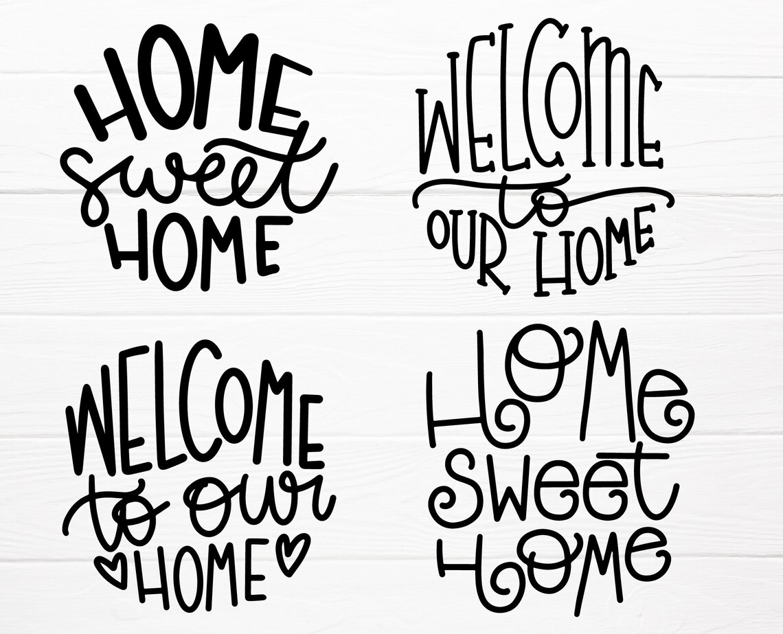 Home Sweet Home Svg Bundle Welcome to Our Homewelcome SVG - Etsy