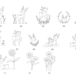 Deer Cartoon Bundle Svg for Cut File, Christmas Animals Cut File ...
