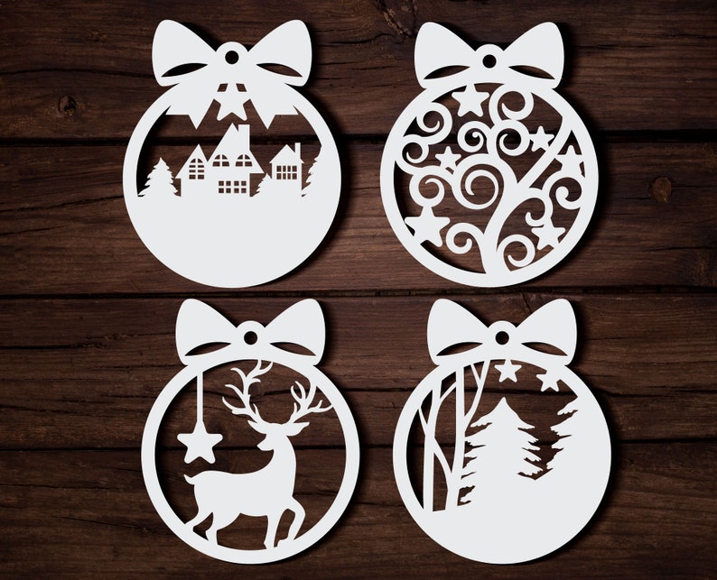 Christmas Ornament Svg christmas Ornament Dxfchristmas - Etsy