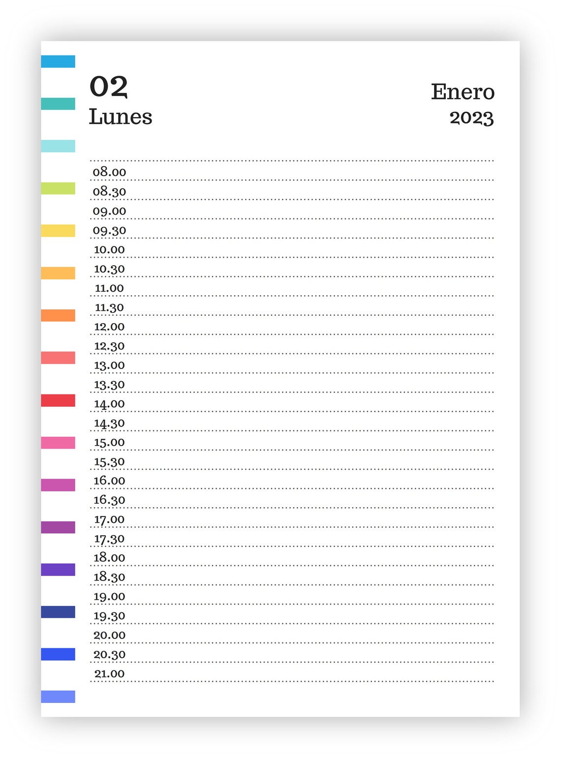 Printable Agenda 2023 Daily PDF Files To Print Planner Etsy Israel Printable Agenda 2023 Daily PDF Files To Print Planner Etsy Israel