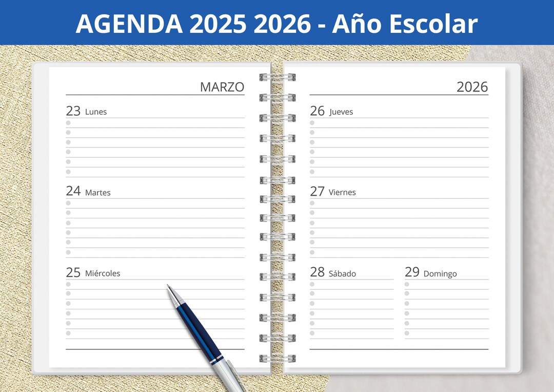 2025-2026 Planner - School Year - Printable - August to July - Weekly ...