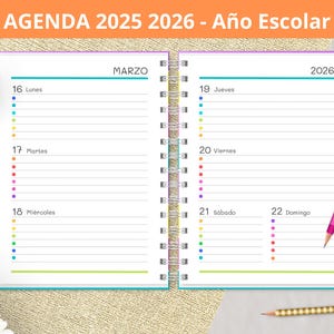 Agenda Escolar 2025 2026 para maestros para imprimir - Asistencia ...