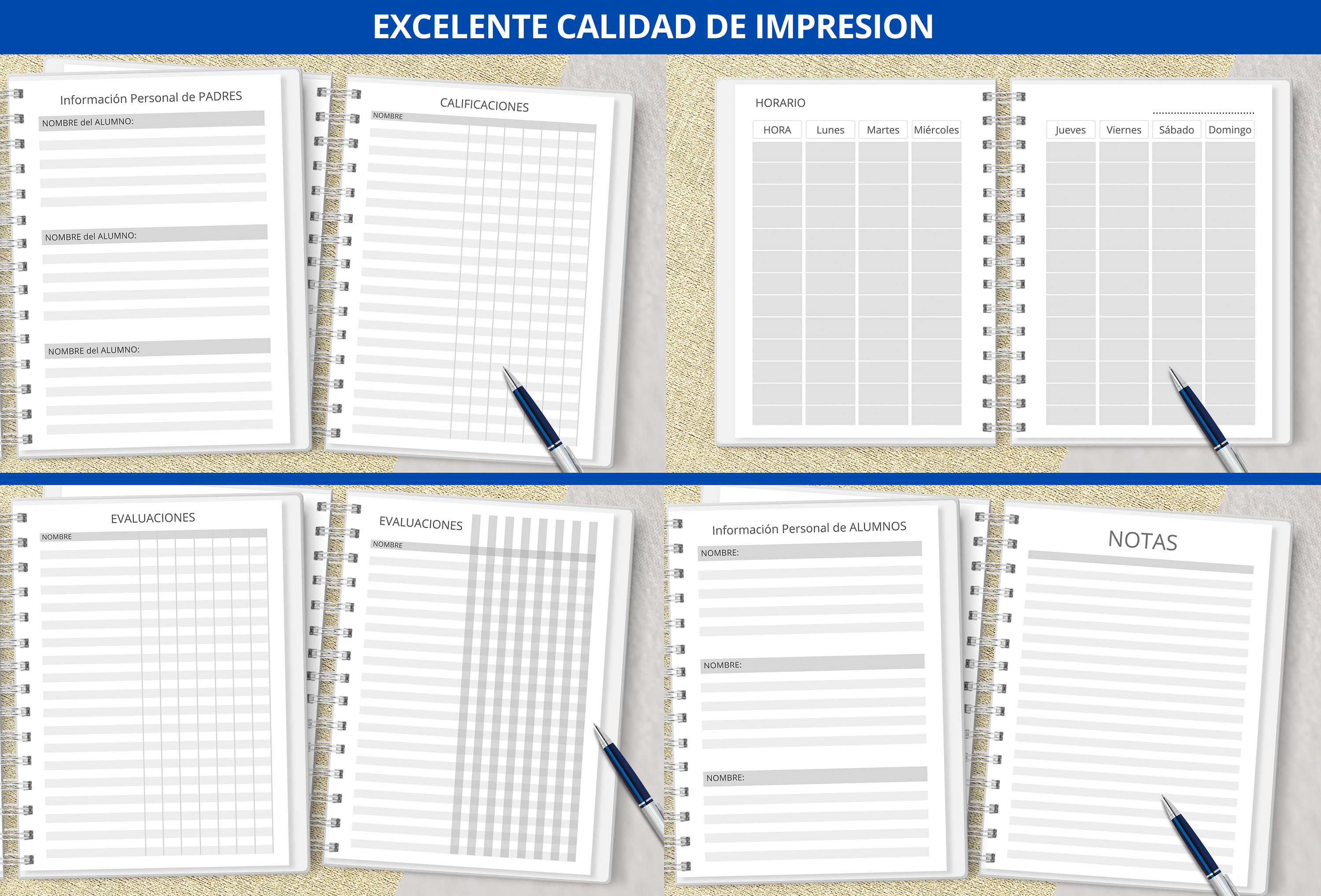 Agenda Escolar 2024 2025 para maestros para imprimir Asistencia ...