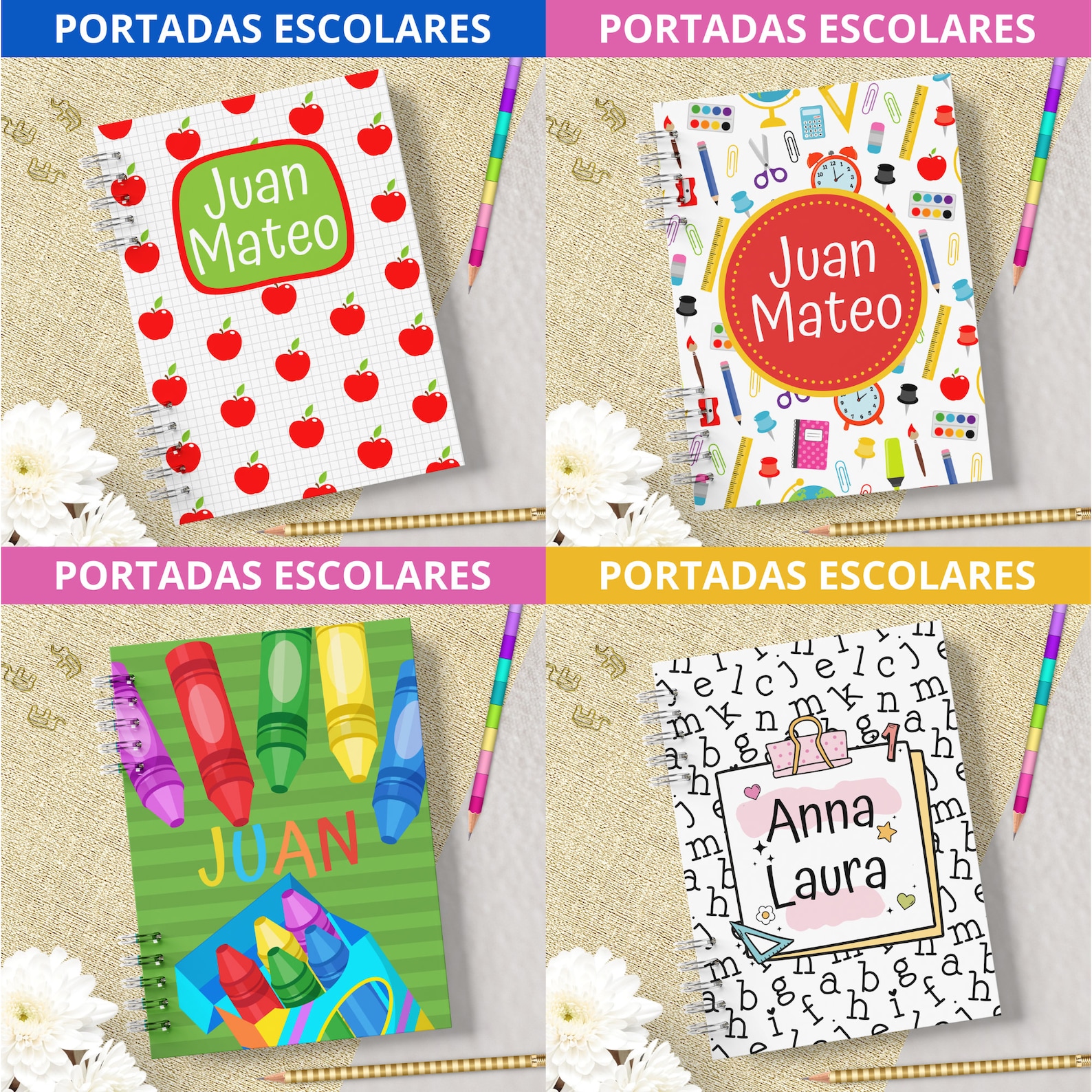 Printable School Covers for Agendas and Notebooks for Teachers and ...