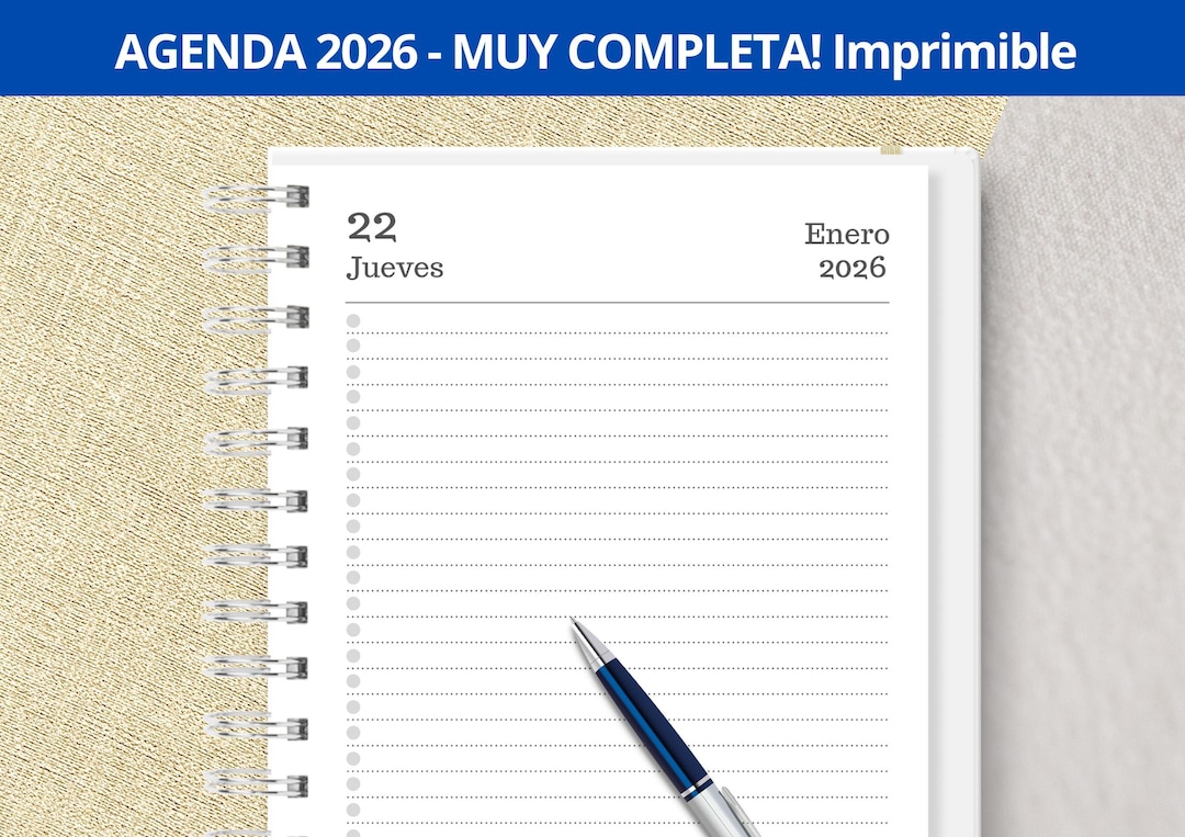 Agenda 2026 Diaria para imprimir - Un Día por Página - Planeadores Mensuales - Gastos - archivos ...