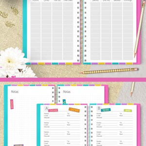 Agenda Escolar 2024 2025 para maestros para imprimir Asistencia ...